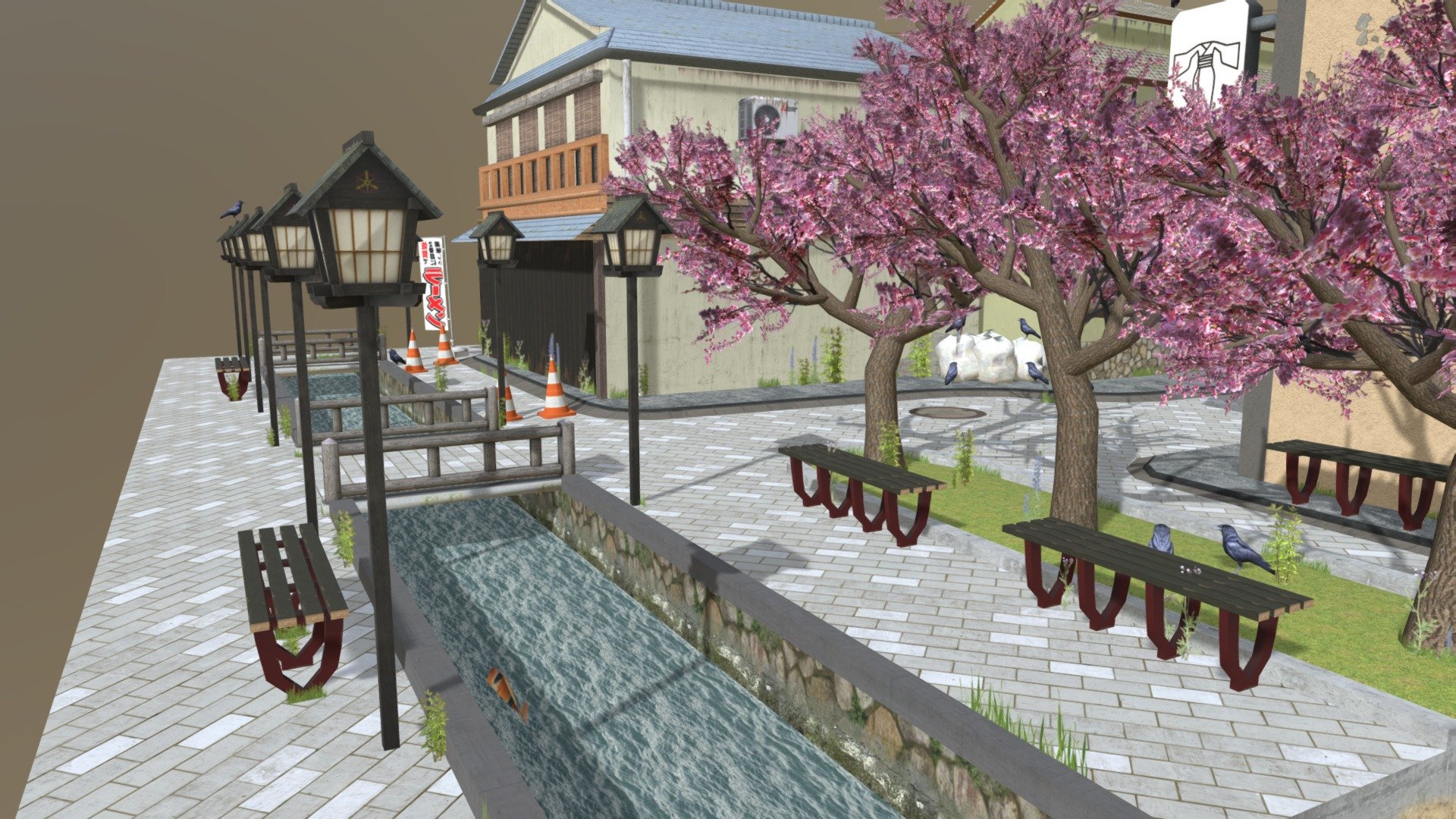 Kyoto_CityScene_Wilhelm_Guse - 3D model by willi.guse [fe0b458] - Sketchfab