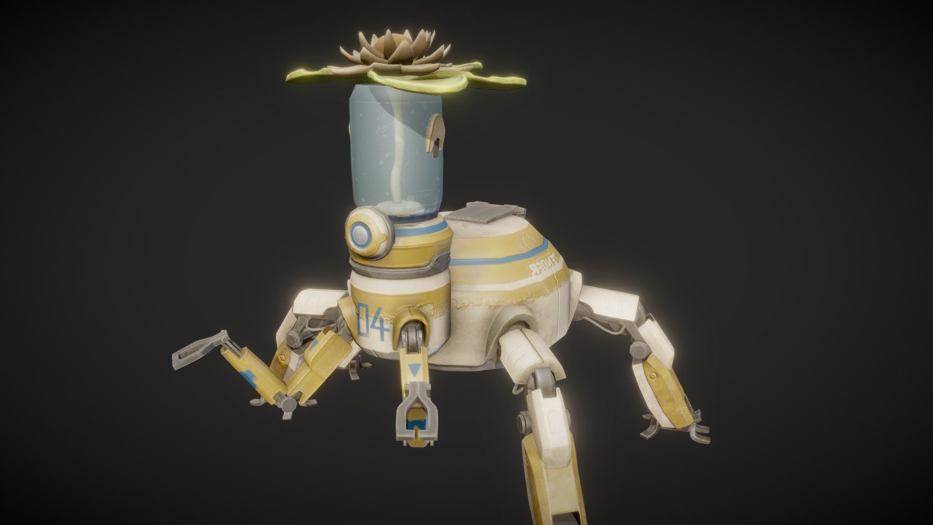 Quadrupedal Robot "Tender" - 3D model by Pach Sunjit (@pungpon36 ...