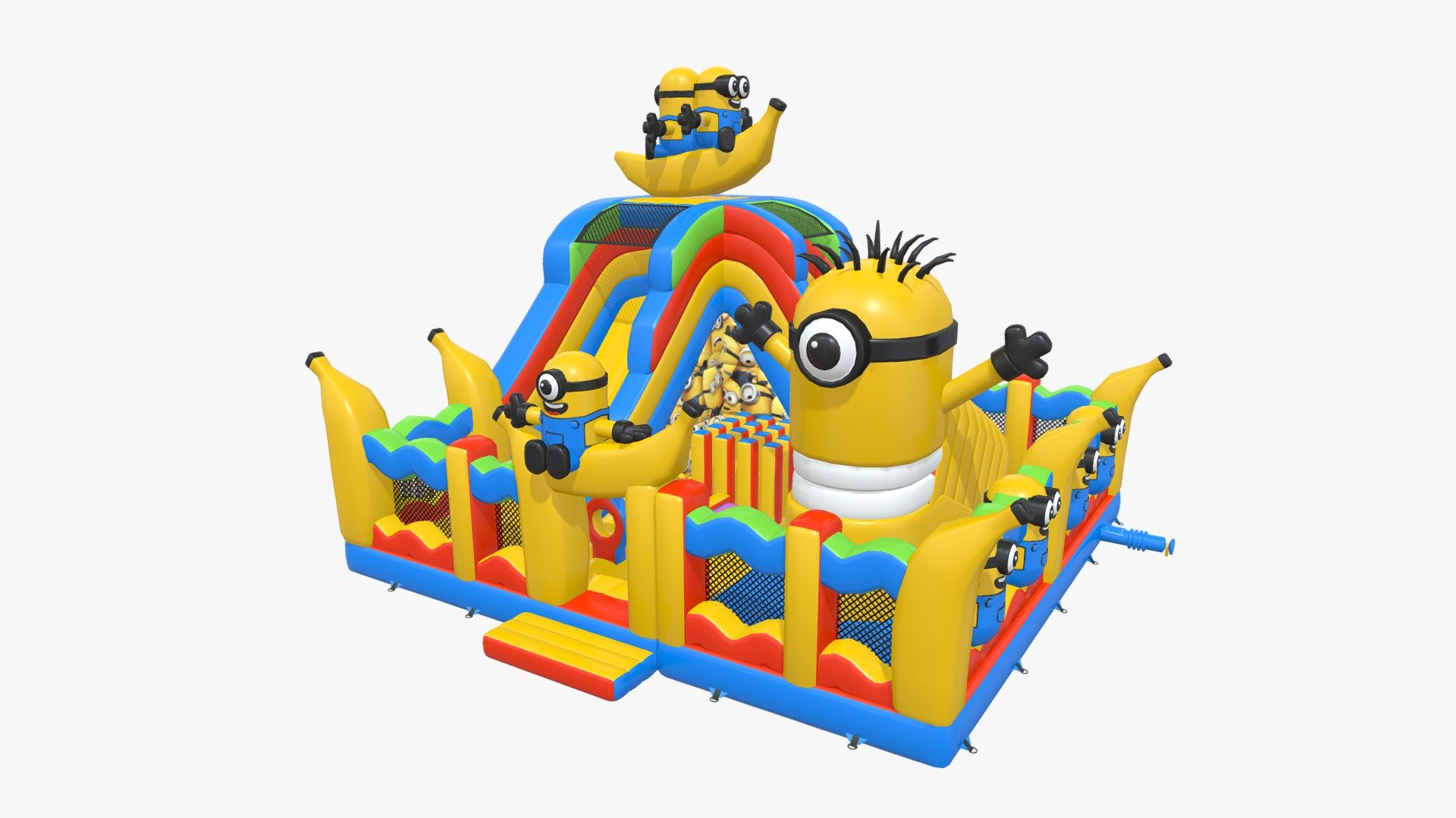 Trampoline attraction minions - 3D model by AlexTortsev [fe0c628 ...