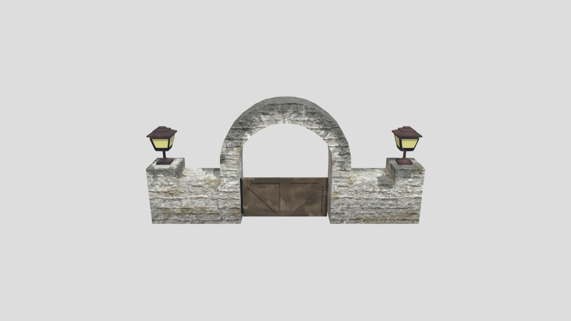 Assignment 1 - The Gate - 3D model by Kel (@kelgoblino) [fe0ccf0 ...