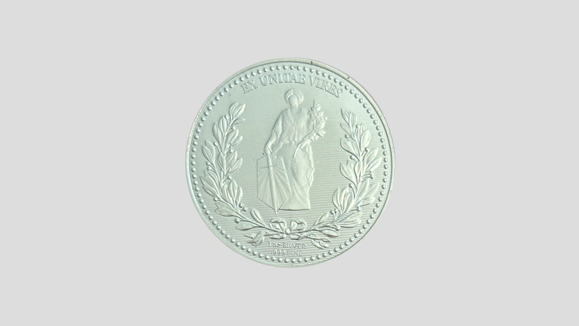 Silver Coin - 3D model by vatchleyjr [fe0d0d3] - Sketchfab