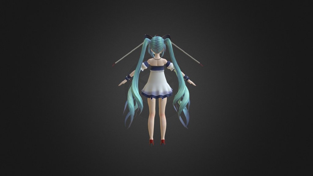Miku - Download Free 3D model by Saionji [fe0d3af] - Sketchfab