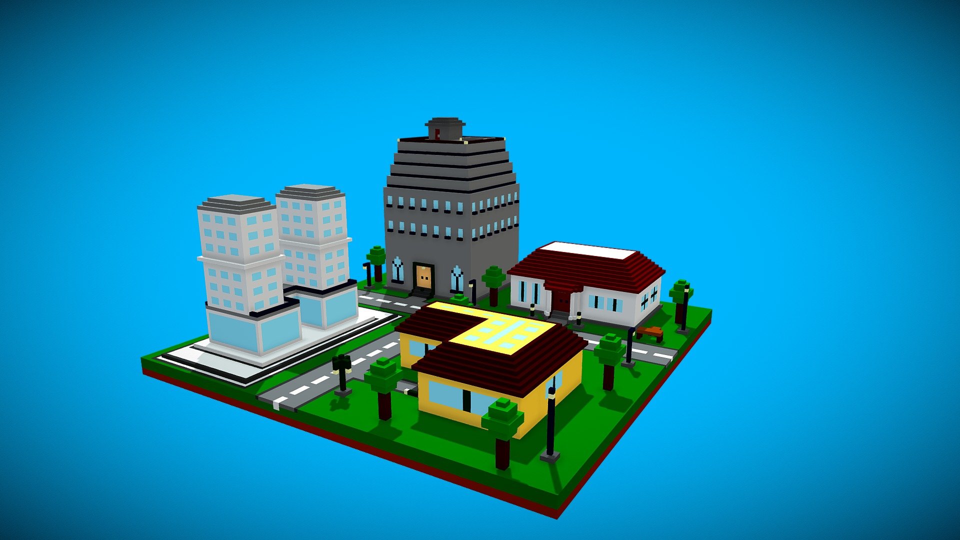 City Environment - 3D model by Nicholas Tandinata (@NicholasTandinata) [fe0f320] - Sketchfab