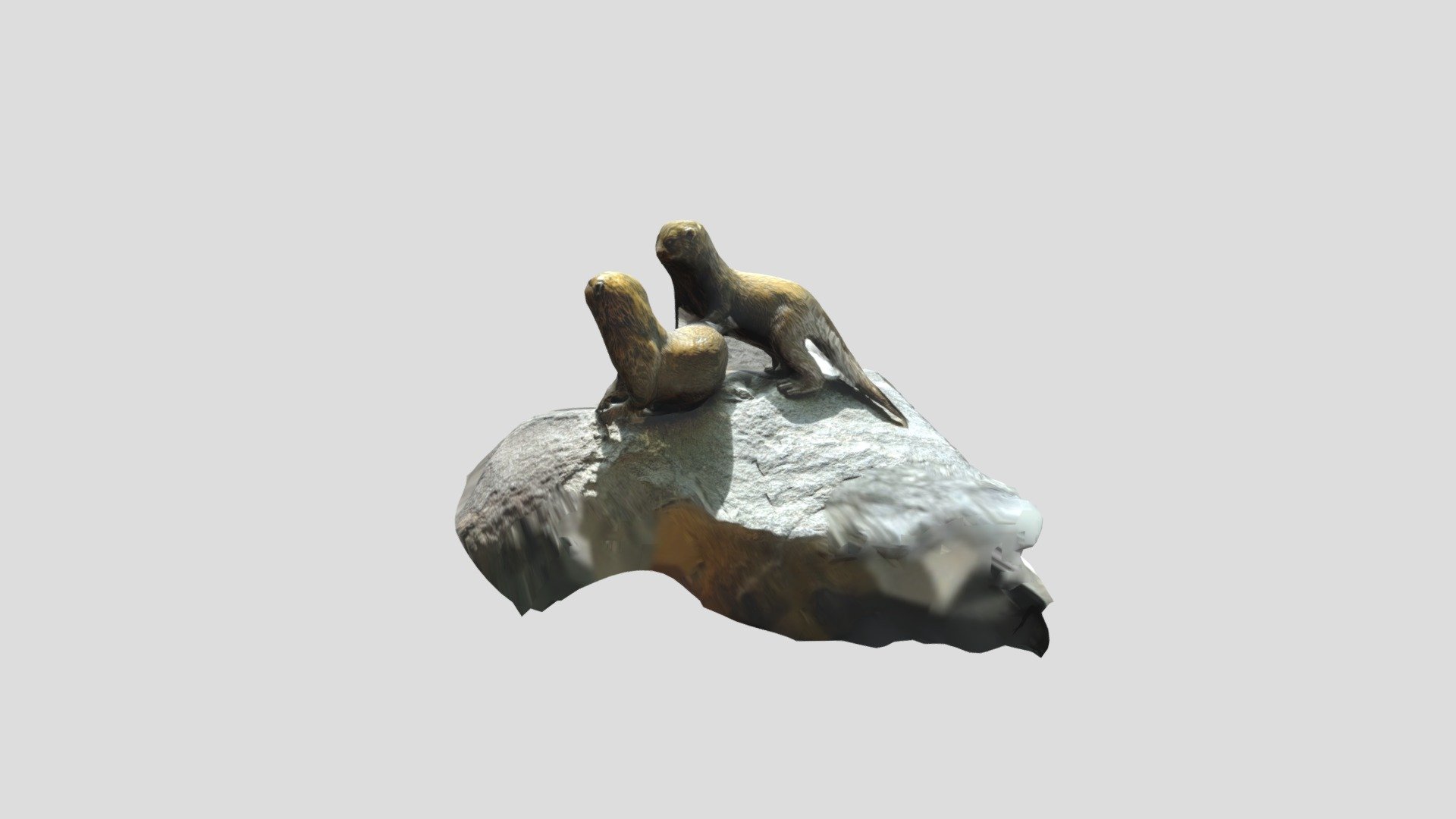 Otters Statue - 3D model by ReImaging History (@Re_Imaging_History ...