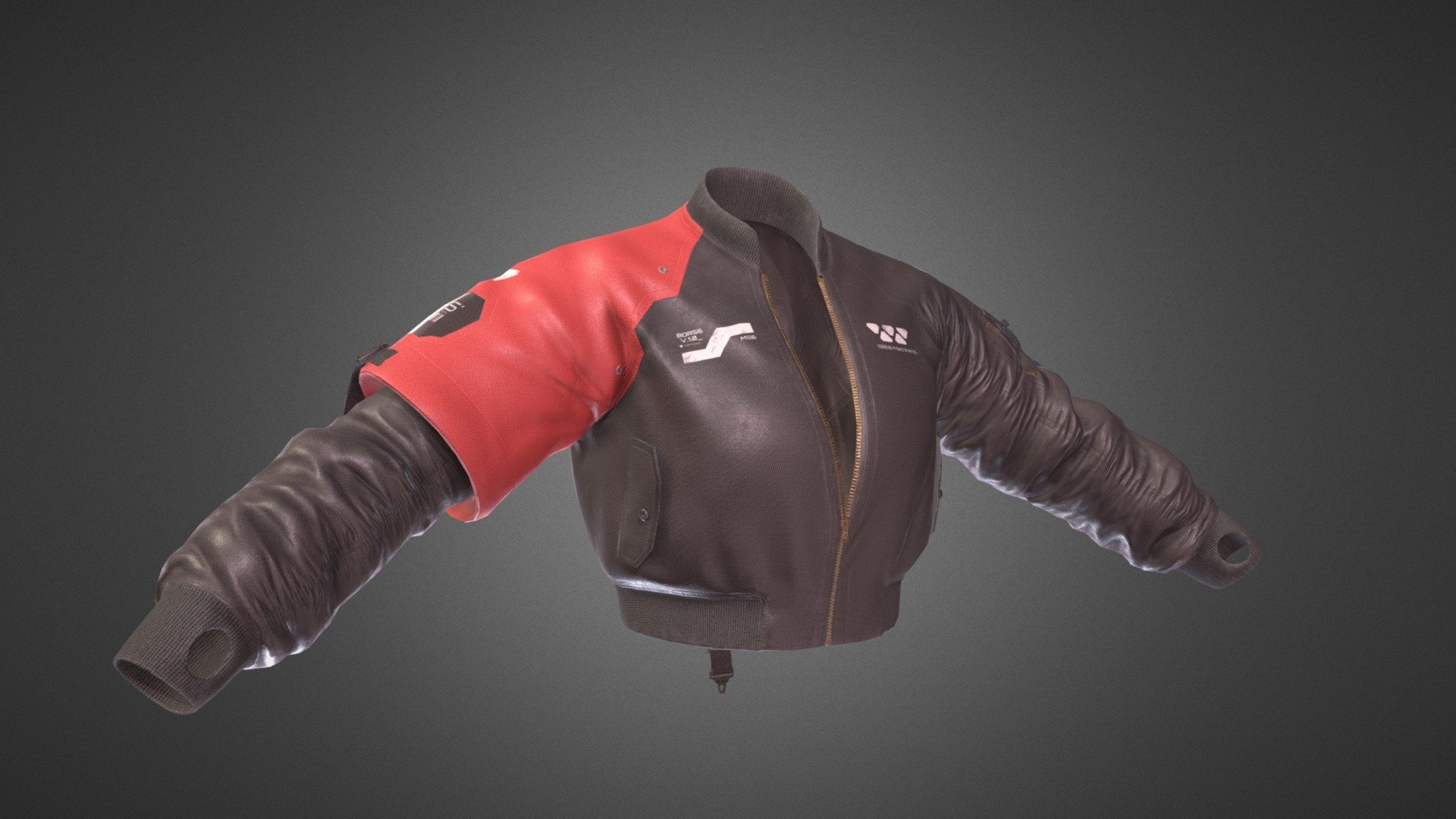 B/Type Crop Jacket - 3D model by Ivy Lien Ford (@LienNguyen) [fe12e2f ...