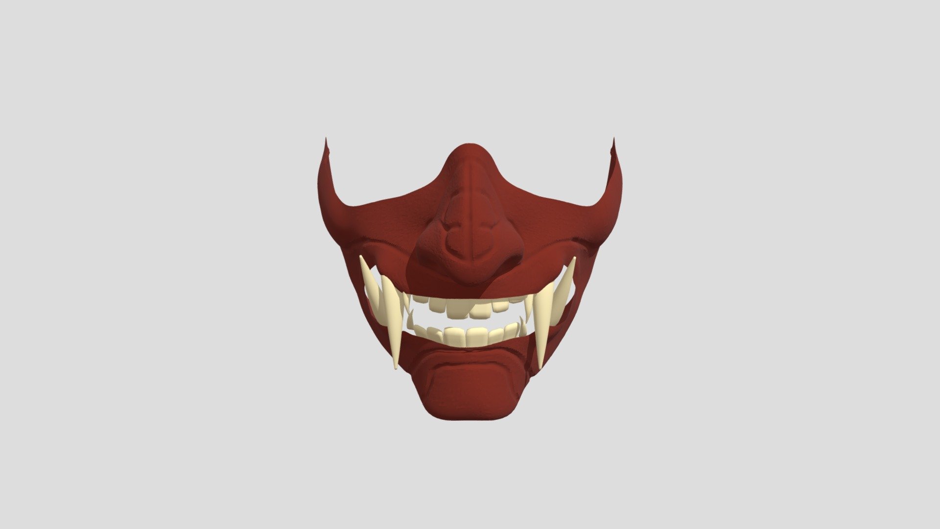 Samurai Mask - 3D model by Red Xamuraigame (@redxamurai) [fe142a6 ...