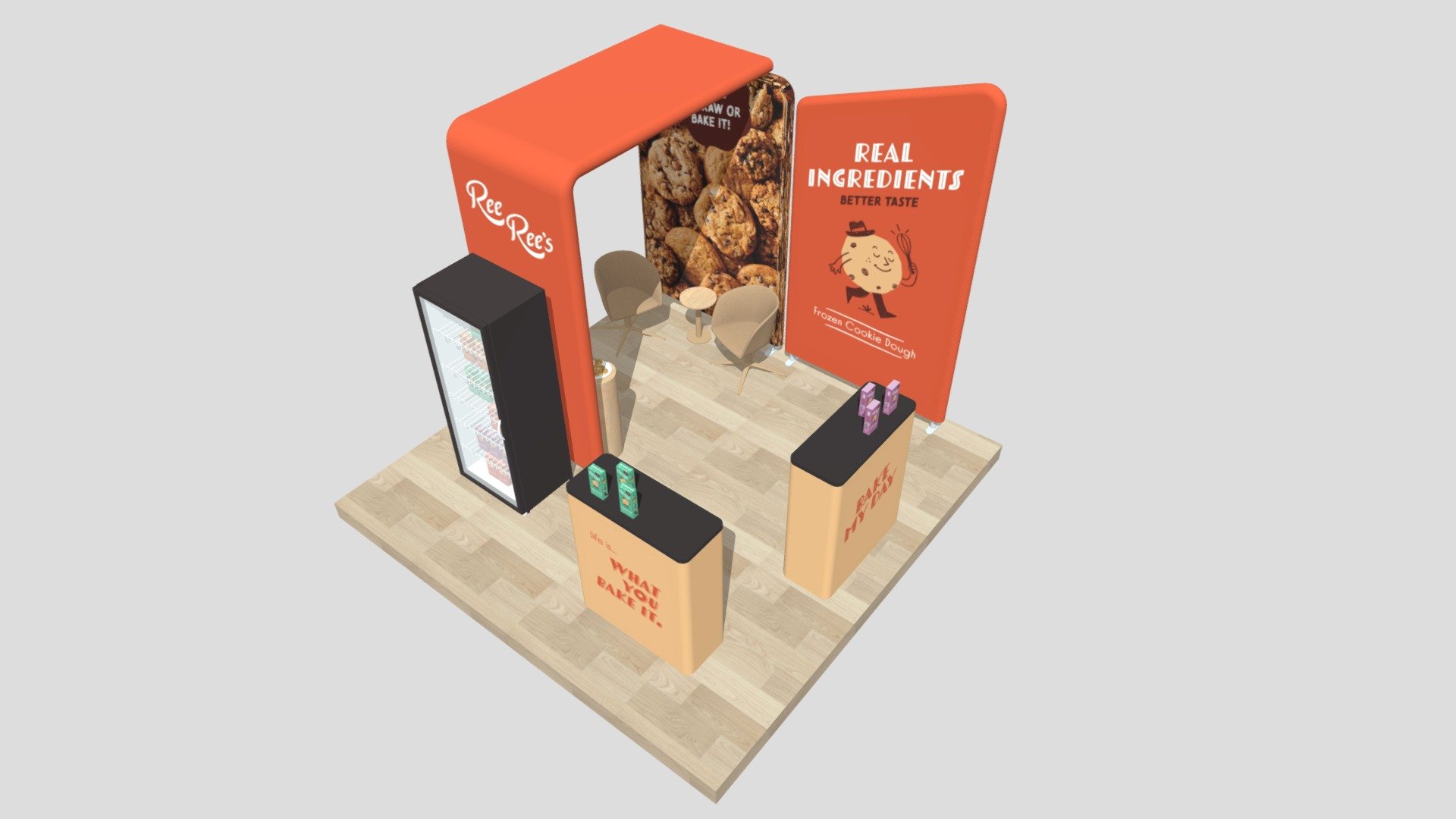Ree Ree's - Trade Show Booth - V1 - 3D model by Maycon Prasniewski ...