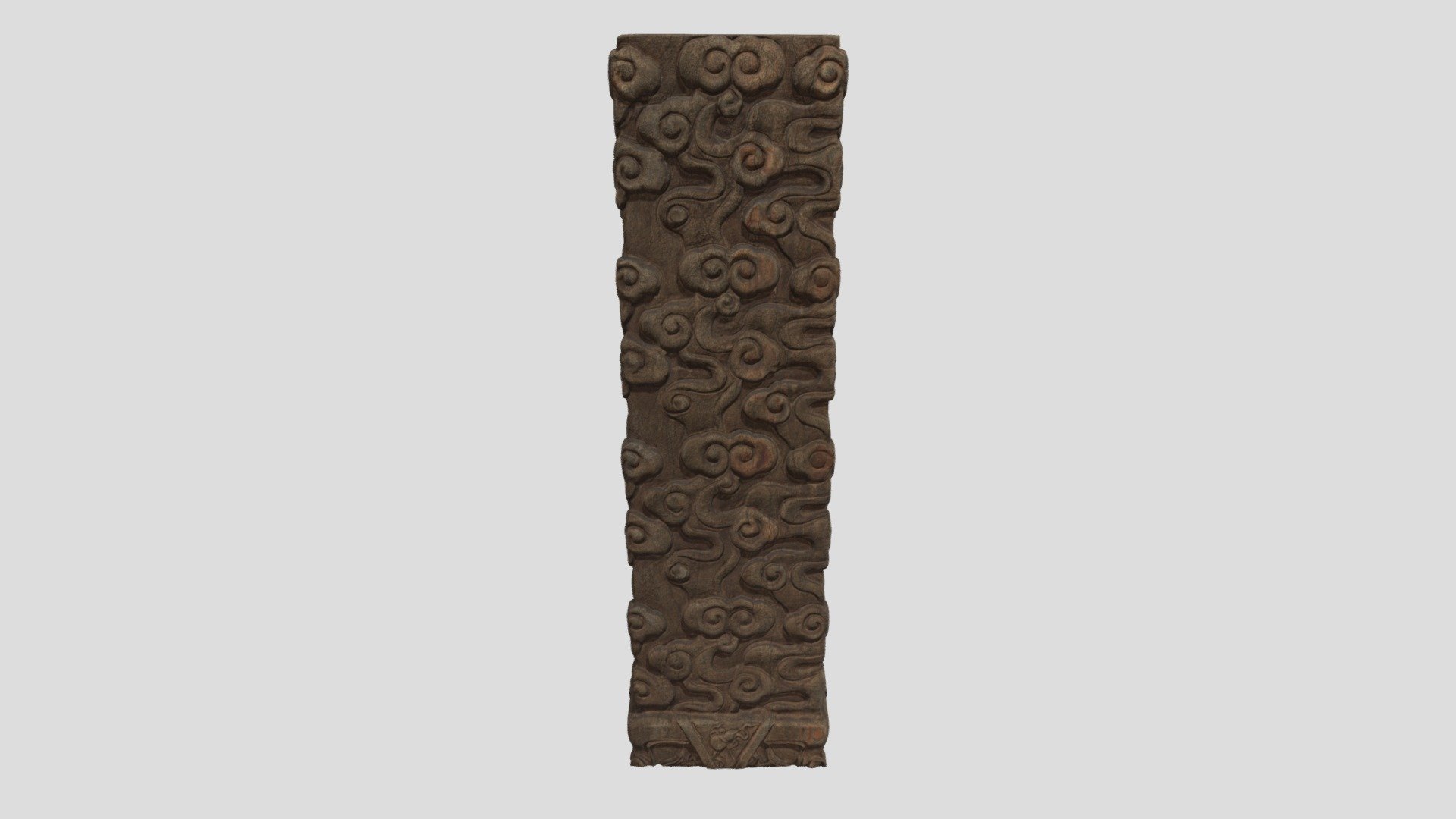 Stone Curved Cloud-pattern Pillar - Buy Royalty Free 3D model by Now ...