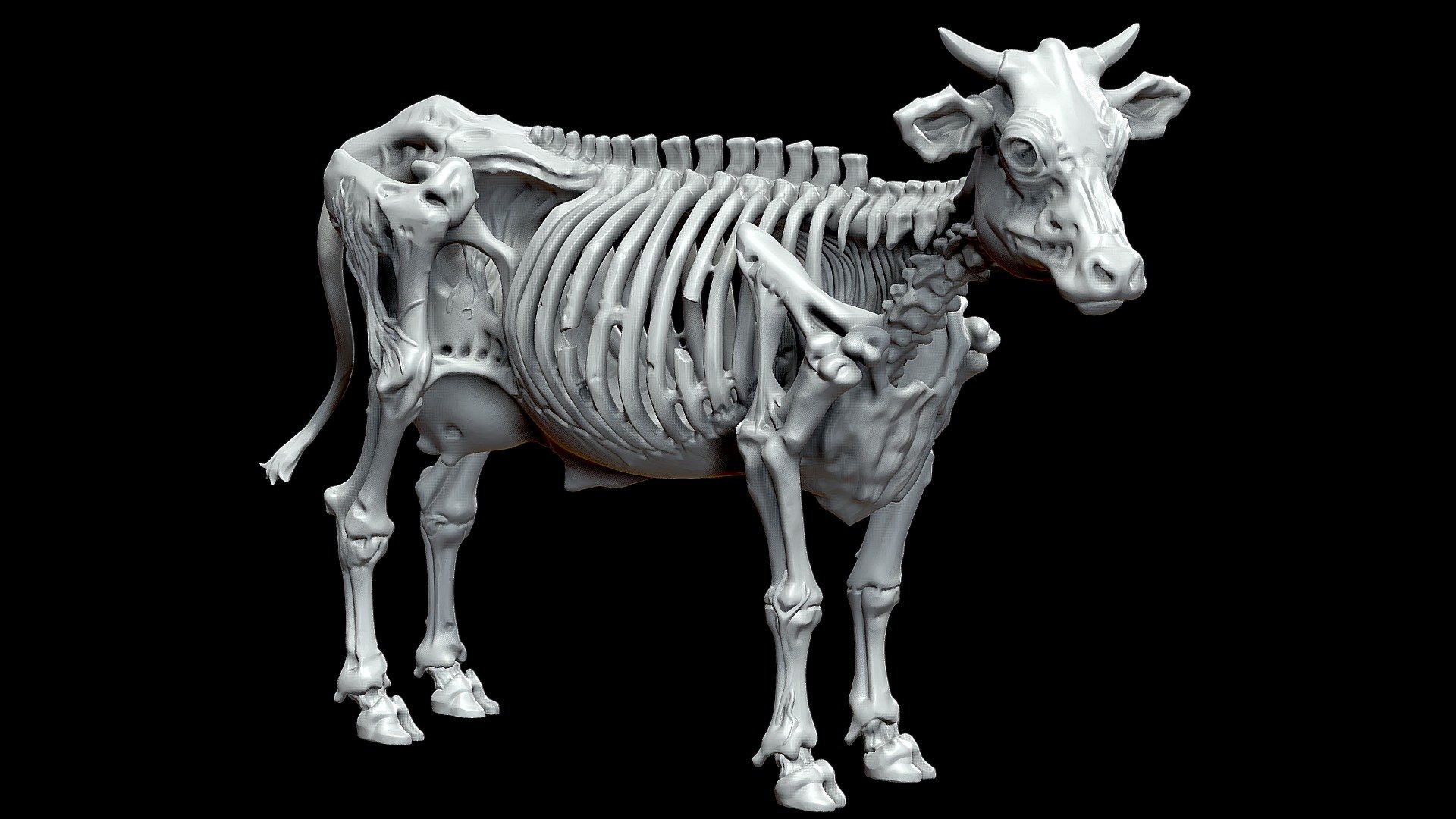 Zombie Cow - a terrifying free model! 🧟‍♀️🐄 - Download Free 3D model by ...