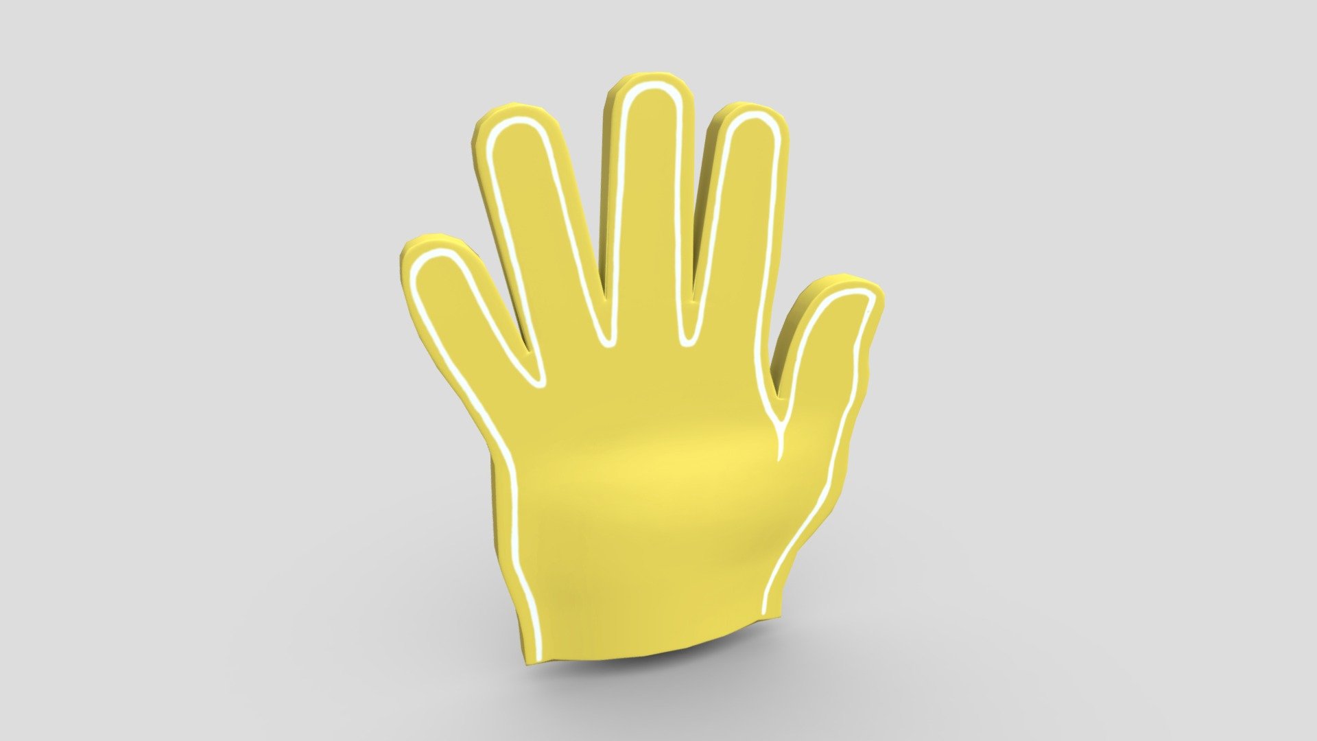 Foam Finger 5 - Buy Royalty Free 3D model by plaggy [fe1bf1b ...