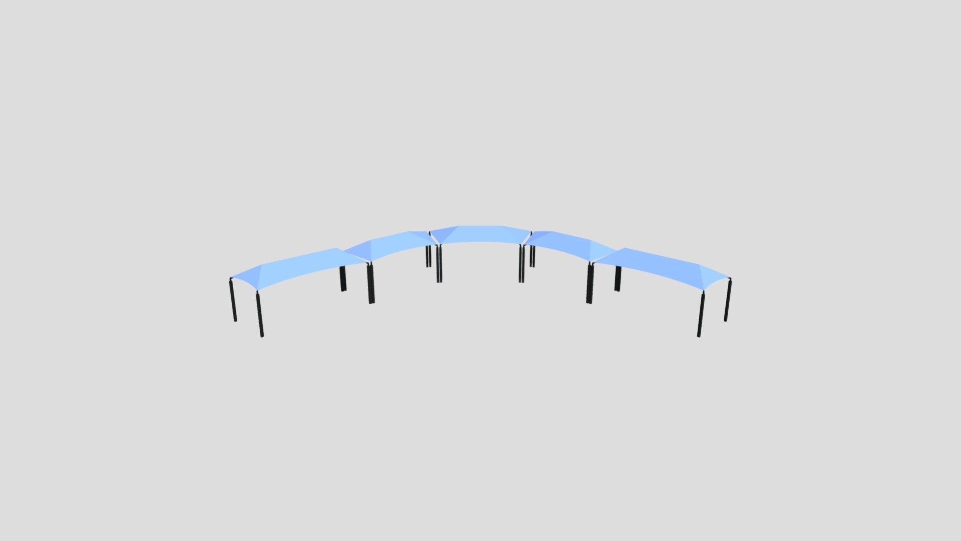 4 Post - Interlocking Walkway - 3D model by Shade Sails Houston ...