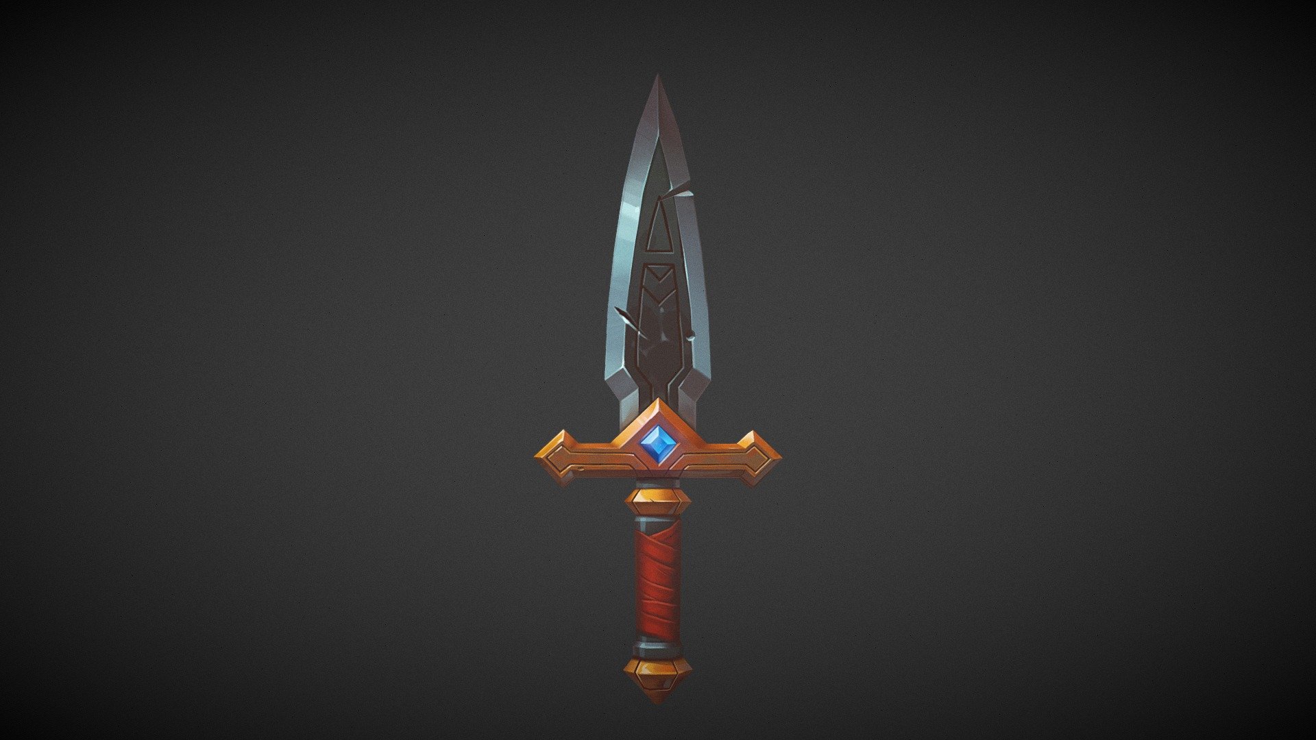 Hand-Painted Workshop Dagger - 3D model by Akidonka [fe1df5e] - Sketchfab