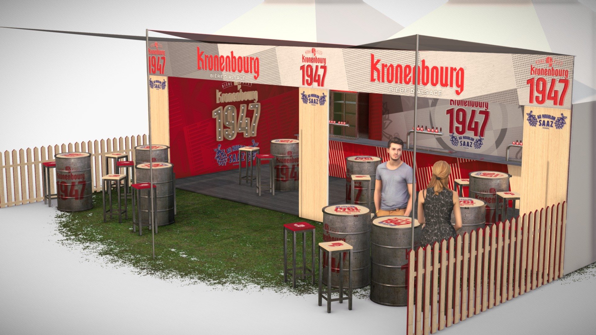 Kronenbourg 1947 - 3D model by dns-event [fe1ee12] - Sketchfab