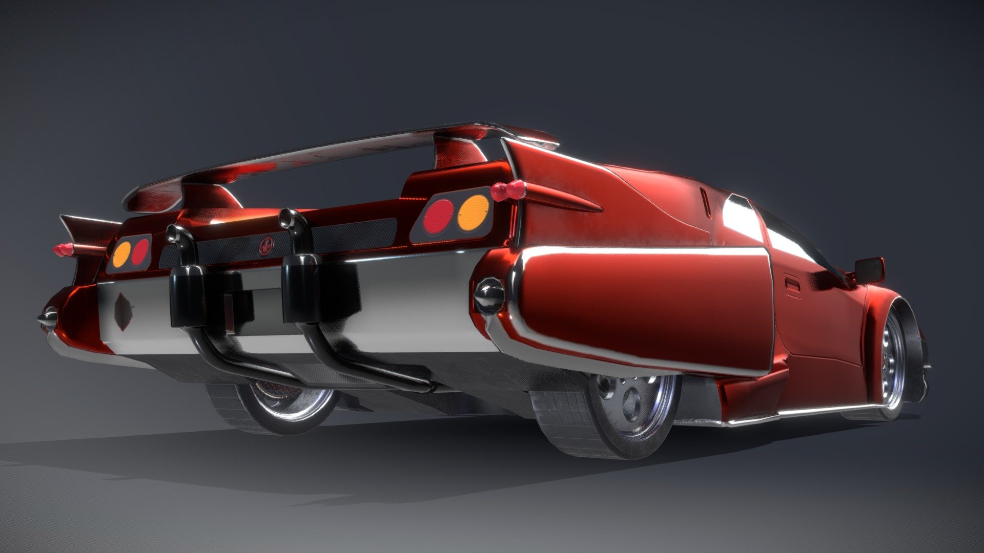 Kitbash car - Lambo & Cadillac - 3D model by Jere Puusa (@jerep ...
