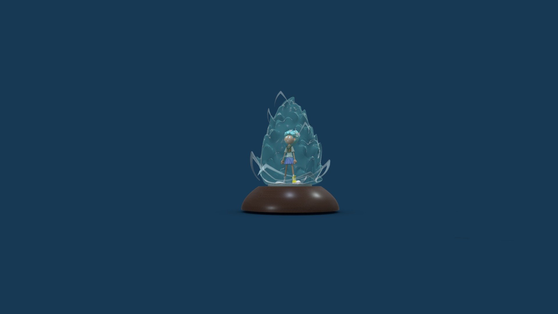 Anne Boonchuy with Blue Powers - 3D model by David Glenn (@dglenn ...