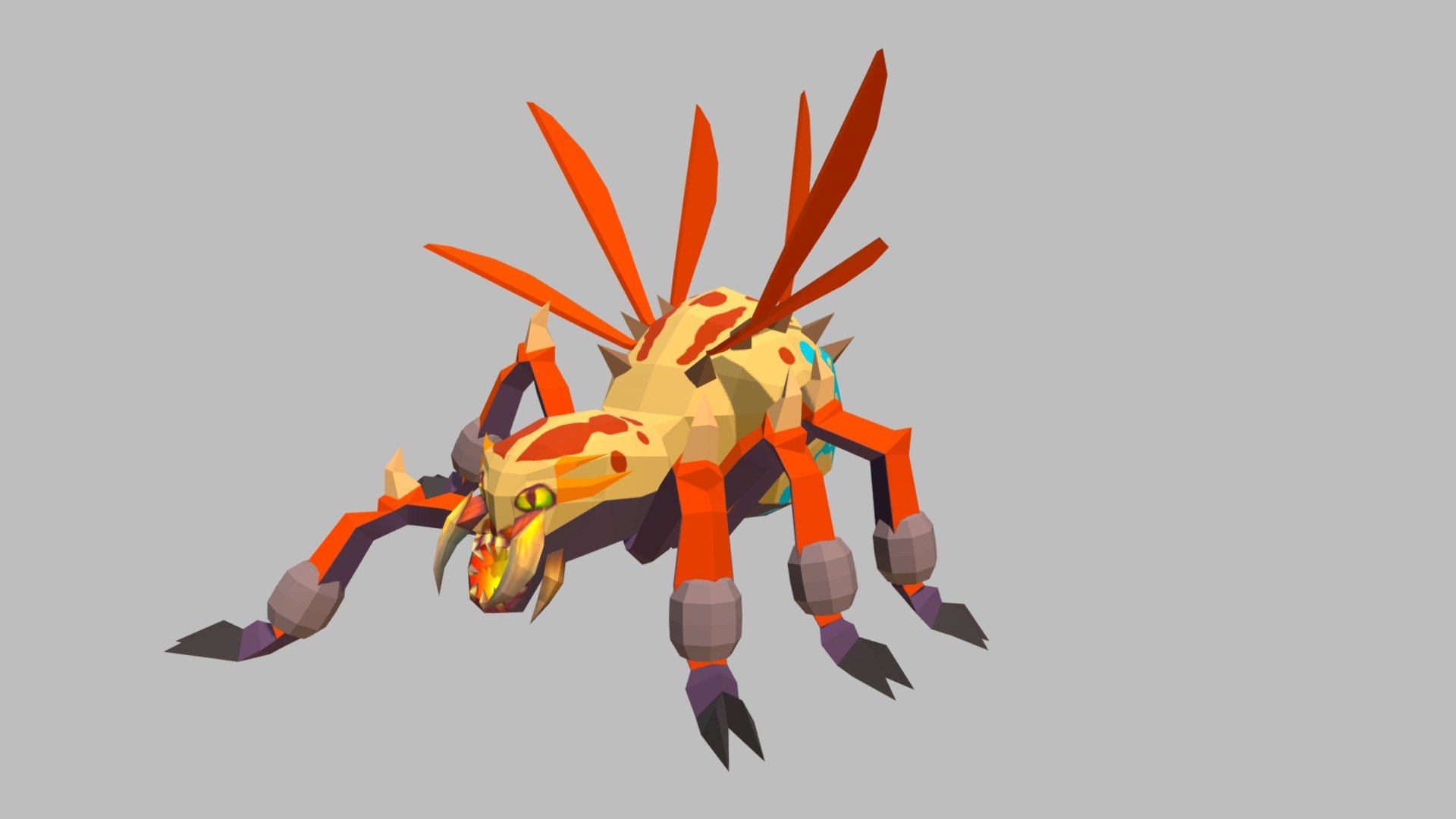 Spider Monster - 3D model by josluat91 [fe204b9] - Sketchfab