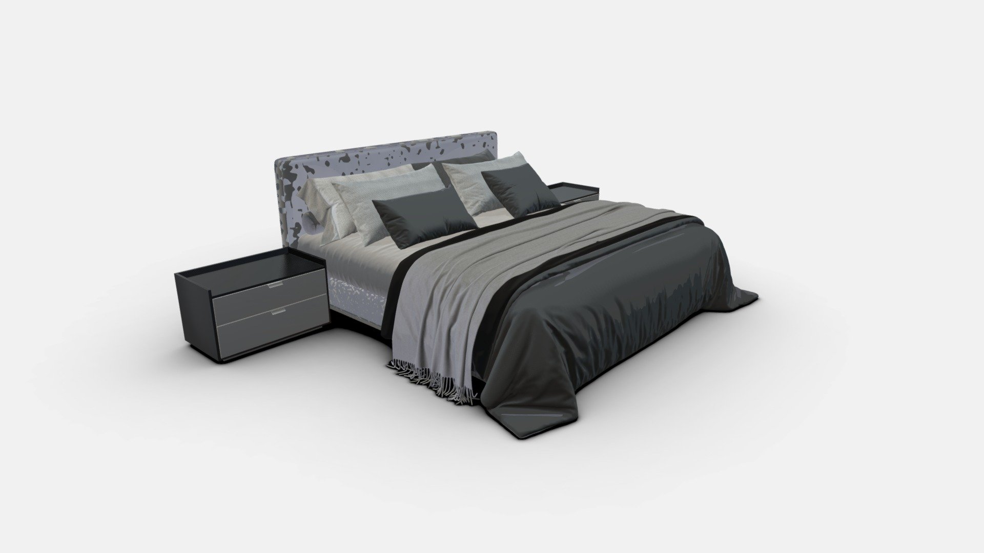 Bed Minotti Andersen - Download Free 3D model by mohamed ouartassi (@mohamedouartassi) [fe204fd ...