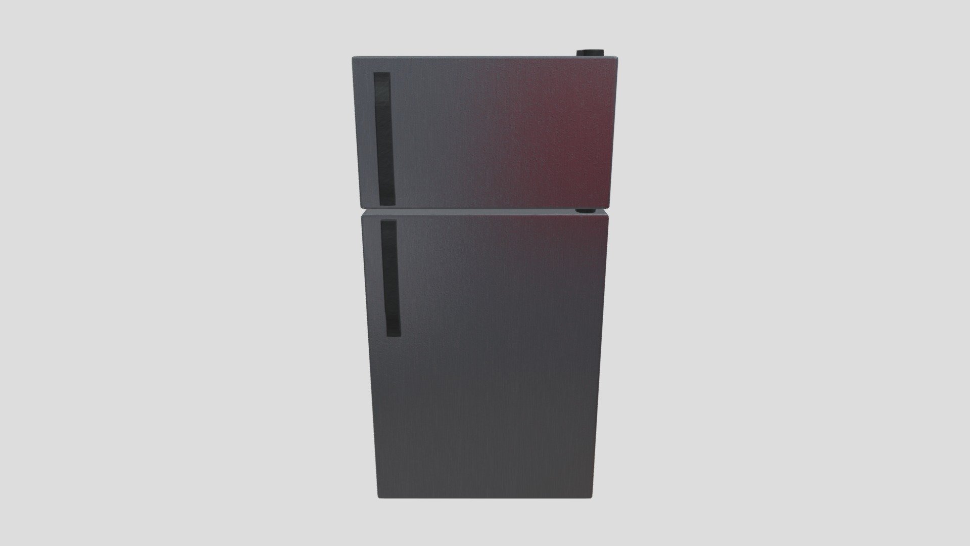 Refrigerator - Grey Polished Metal - 3D model by swyph [fe24739 ...