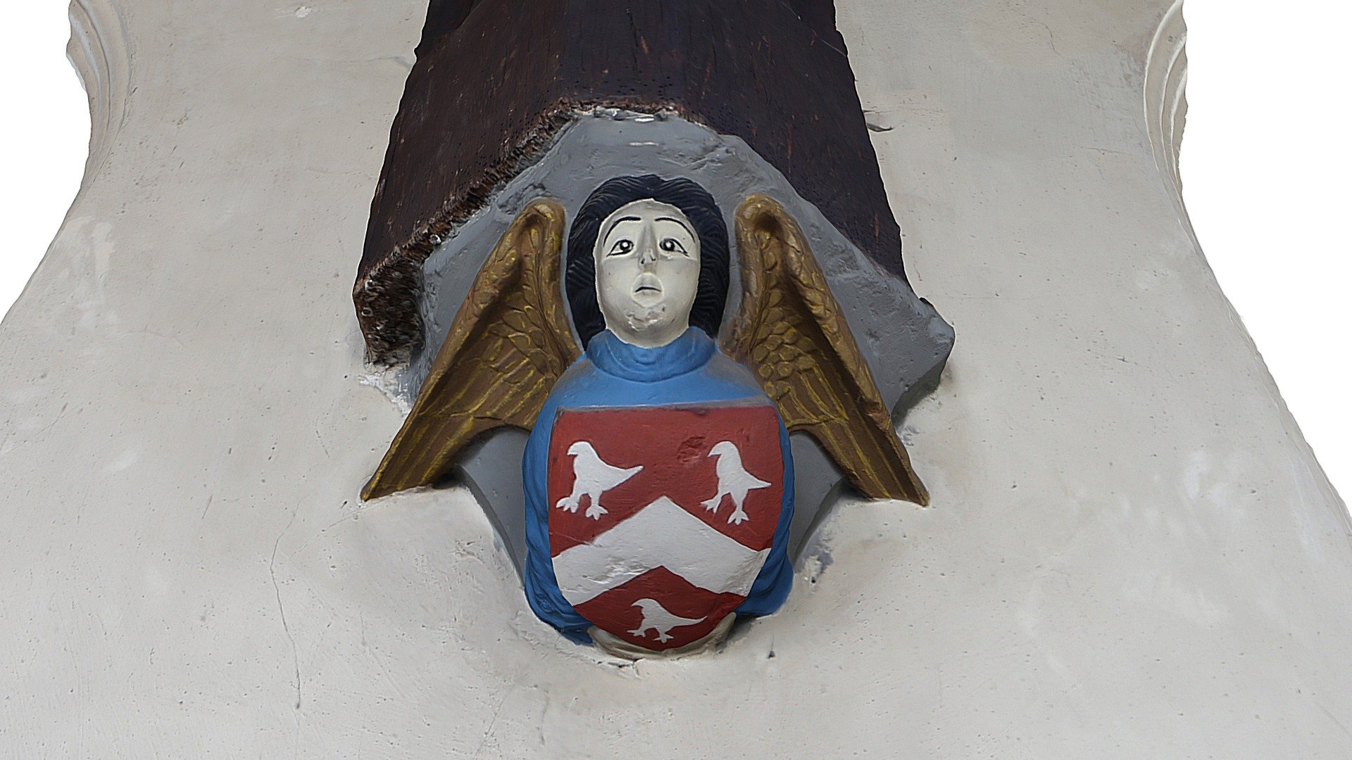 Angel corbel C15th with Bishop Ridley crest* - 3D model by Rochester ...