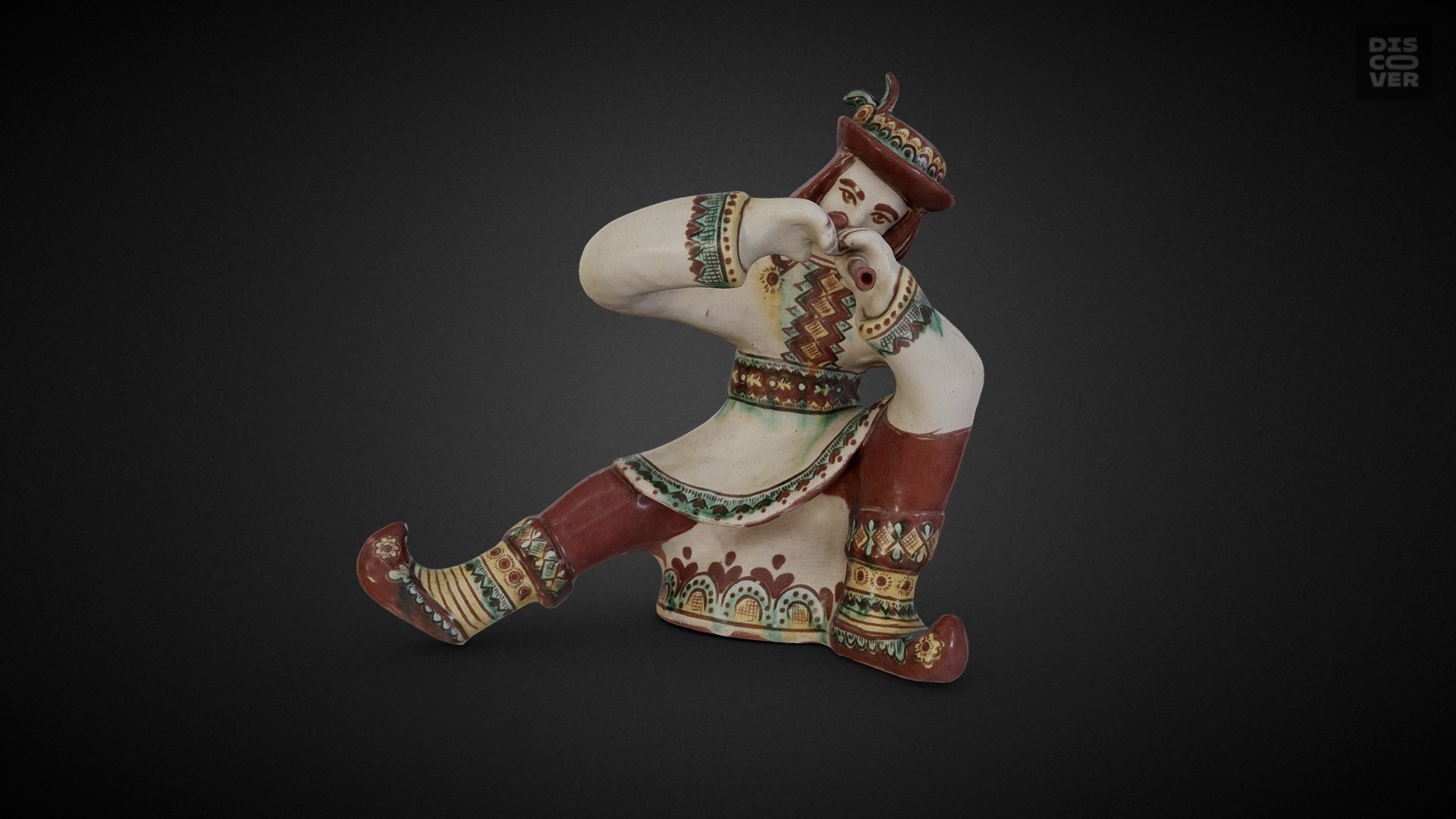 Граючий на сопілці 1972 - 3D model by eMuseum [fe253bb] - Sketchfab