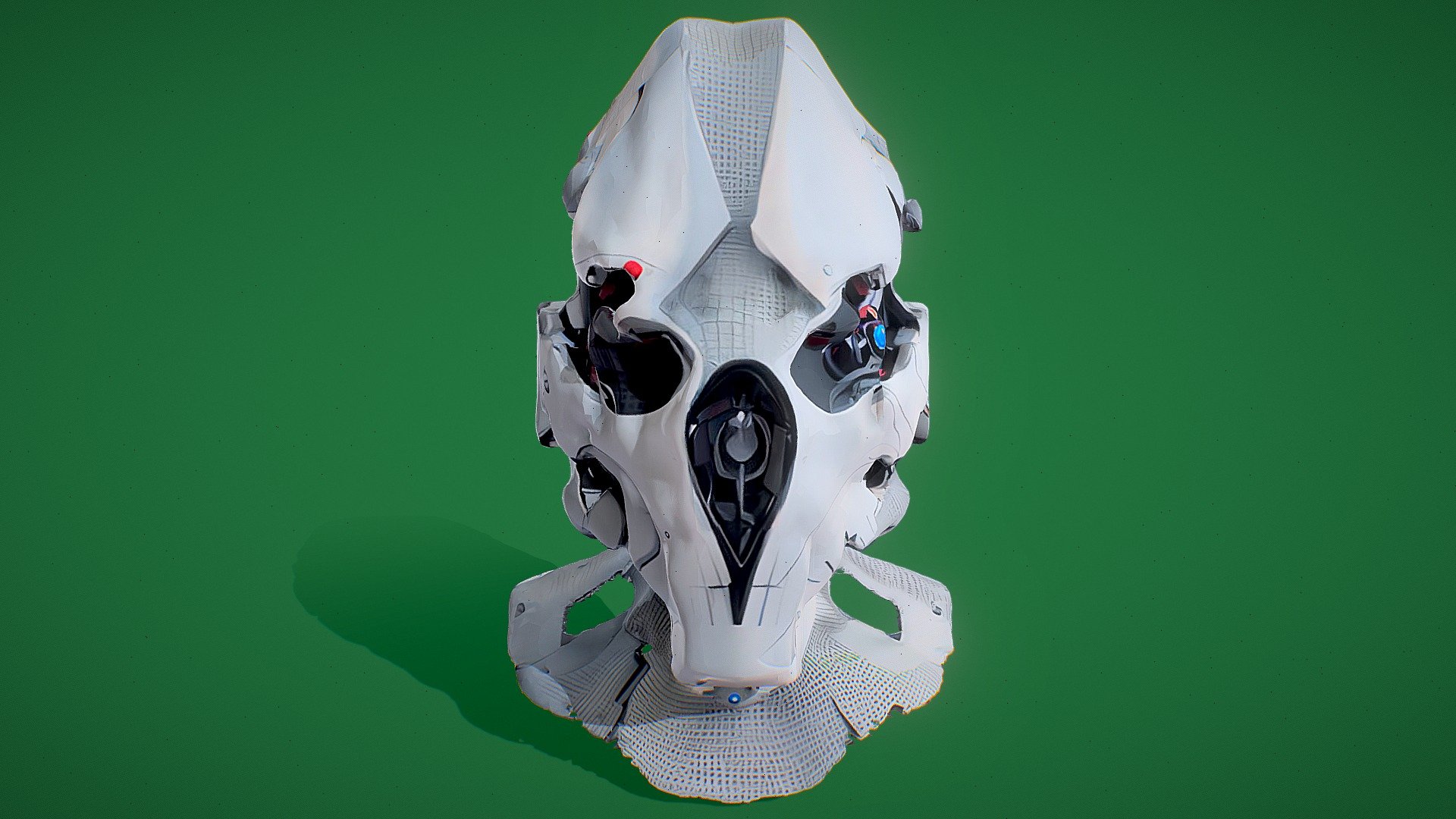 Highly detailed evil robot head - Download Free 3D model by Verticle ...