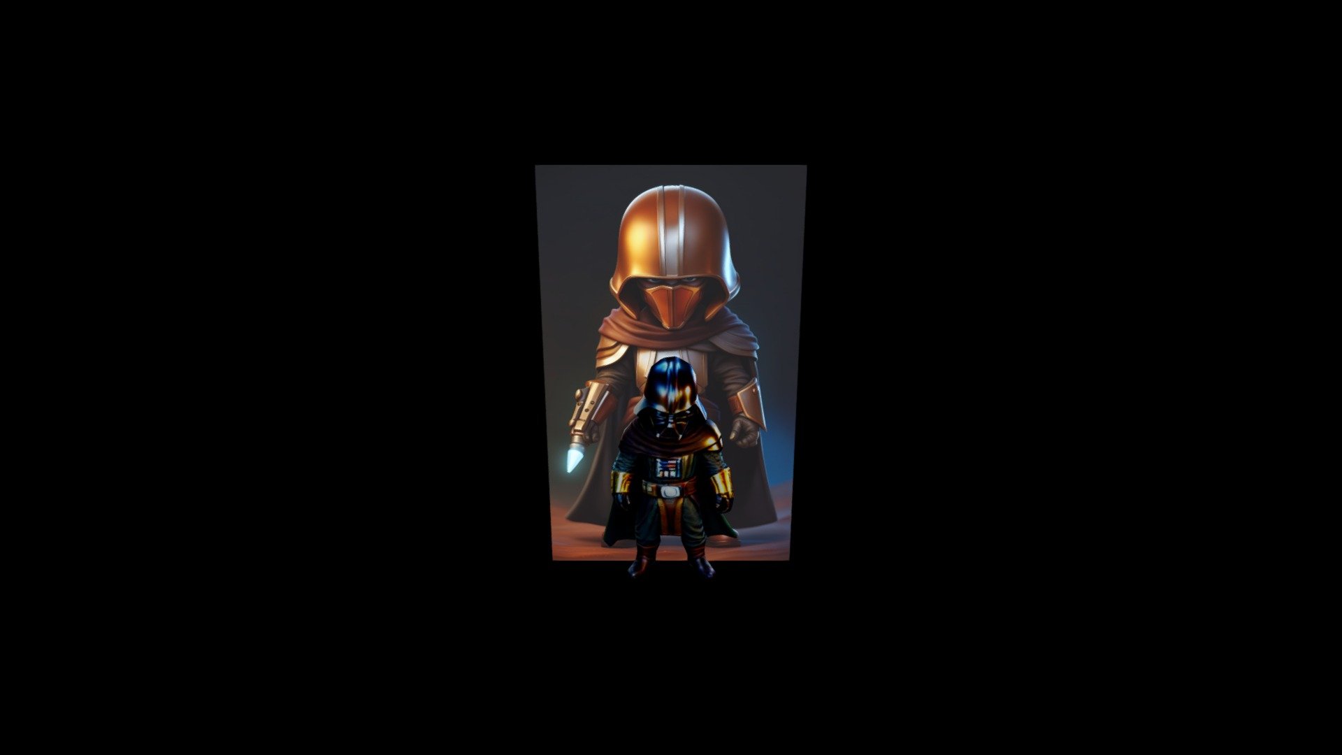 Title The Mandalorian A digital painting of - Download Free 3D model by ...