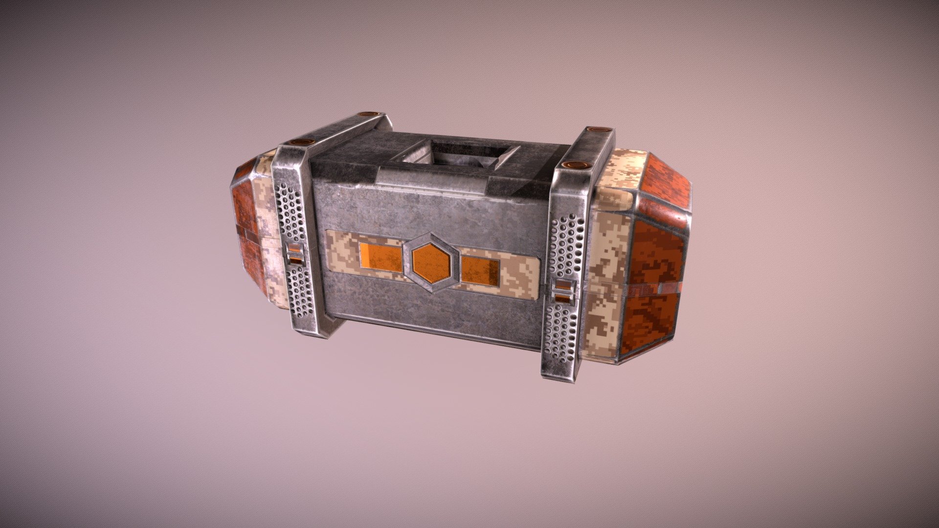 Futuristic Crate - 3D model by saruedaacevedo [fe2b844] - Sketchfab