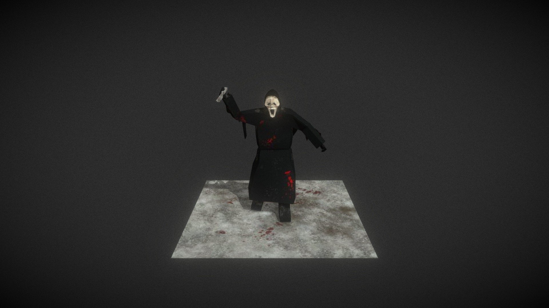 Ghostface in Low Poly Style - 3D model by Kalúfugo (@kalufugo) [fe2deaa ...