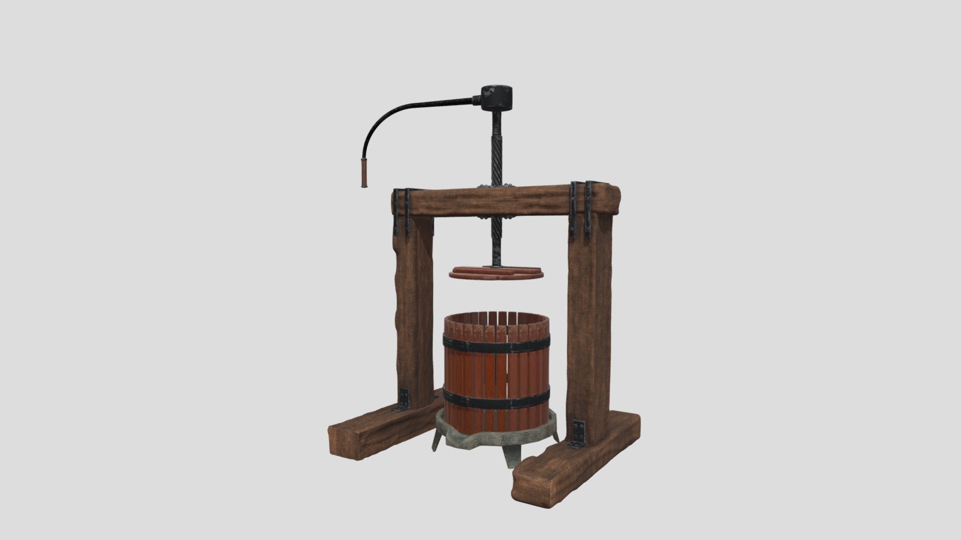 Ancien medieval press - 3D model by Burgot7 [fe2e552] - Sketchfab