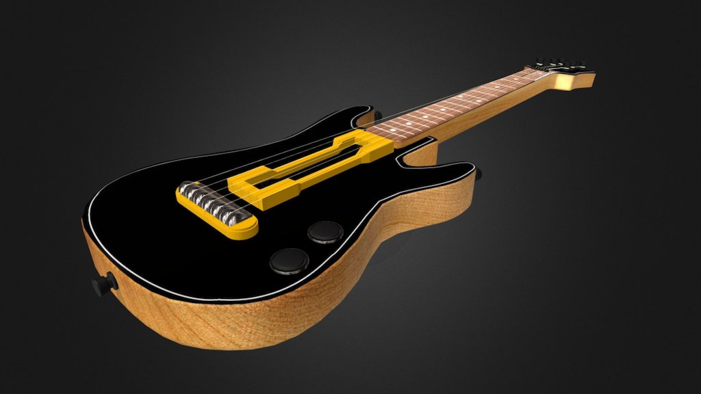 Guiter - 3D model by Shubham Bairagi (@Shubham1741) [fe31b72] - Sketchfab