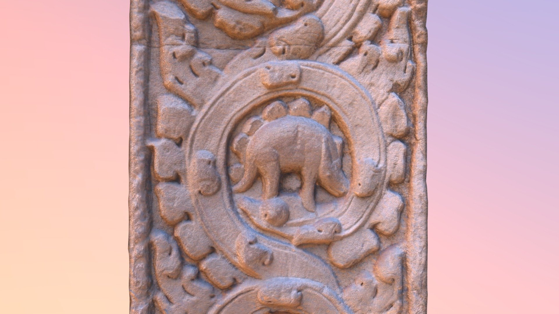 Ta Prohm Stegosaurus Carving - 3D model by revelationmodeler [fe3299a ...