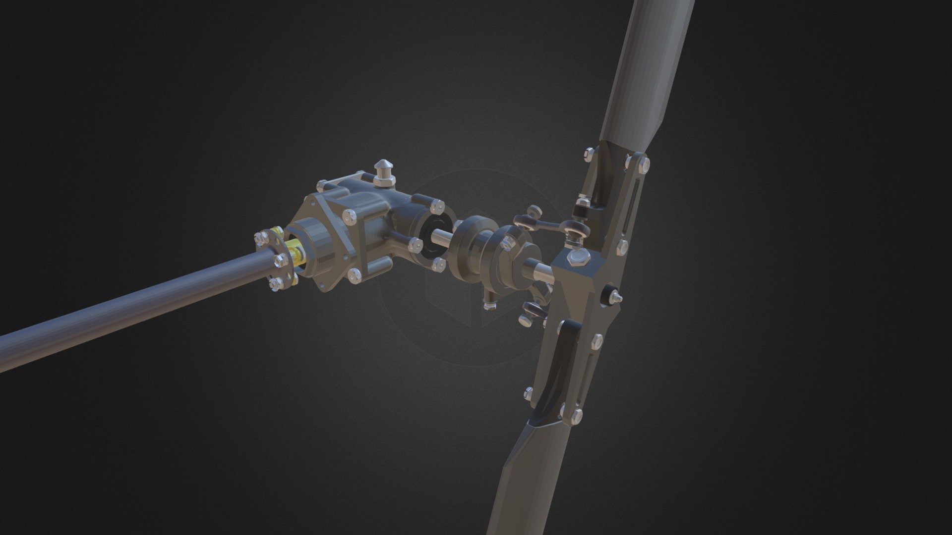 R22 tail rotor - 3D model by hunterlowe [fe32f62] - Sketchfab