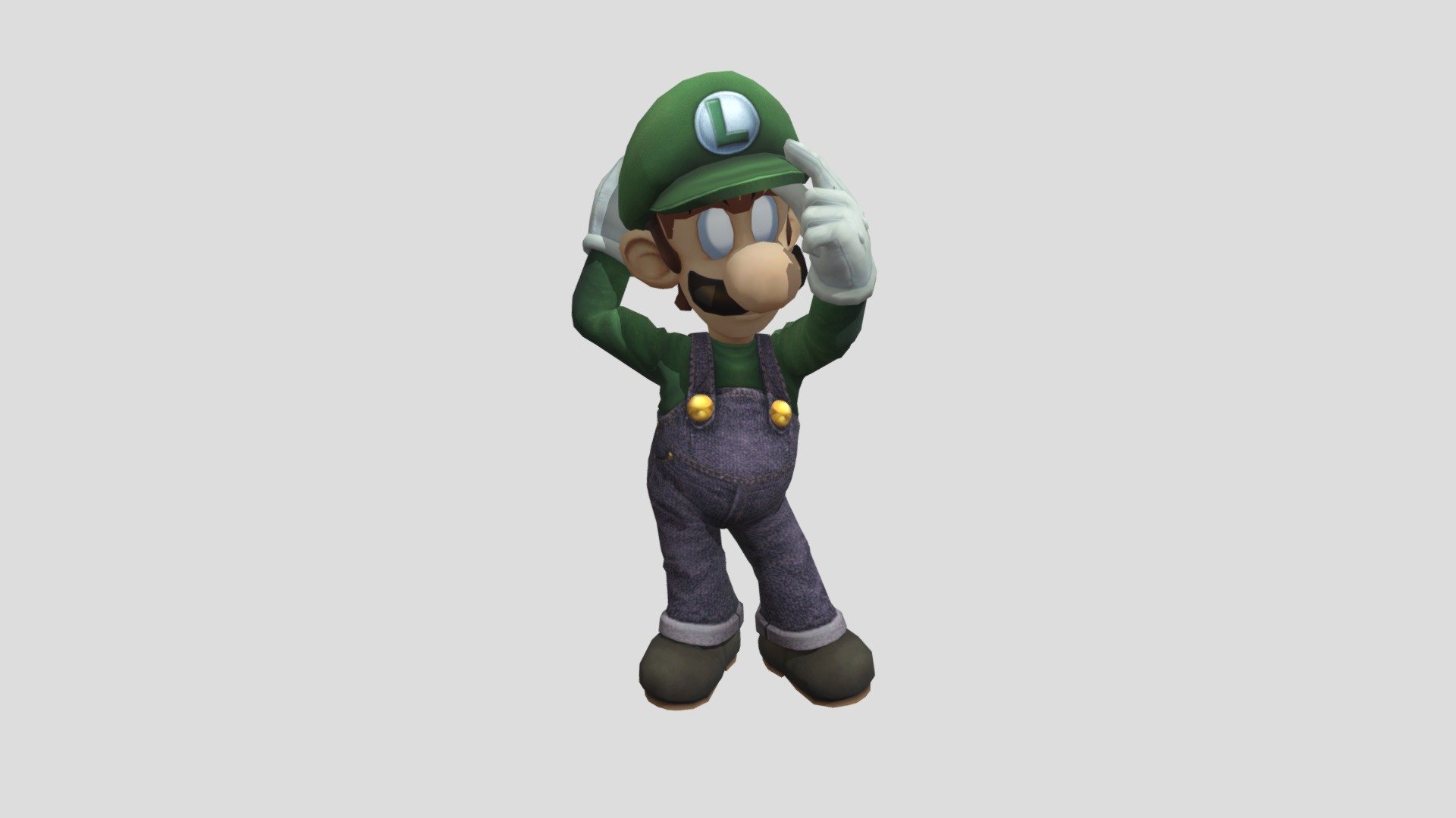 Wii - Super Smash Bros Brawl - Luigi Trophy 2 - Download Free 3D model ...