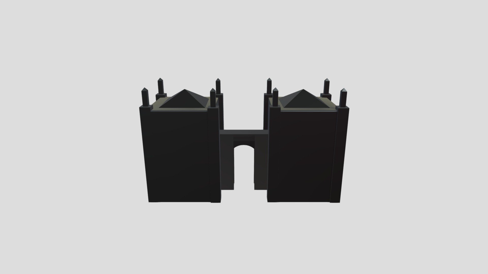 Gotham Twin Buildings - Download Free 3D model by an anonymous ...