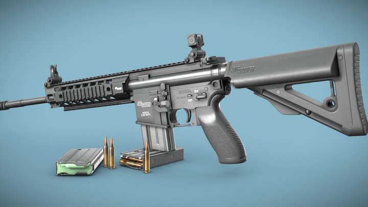 Rifle 3D models - Sketchfab