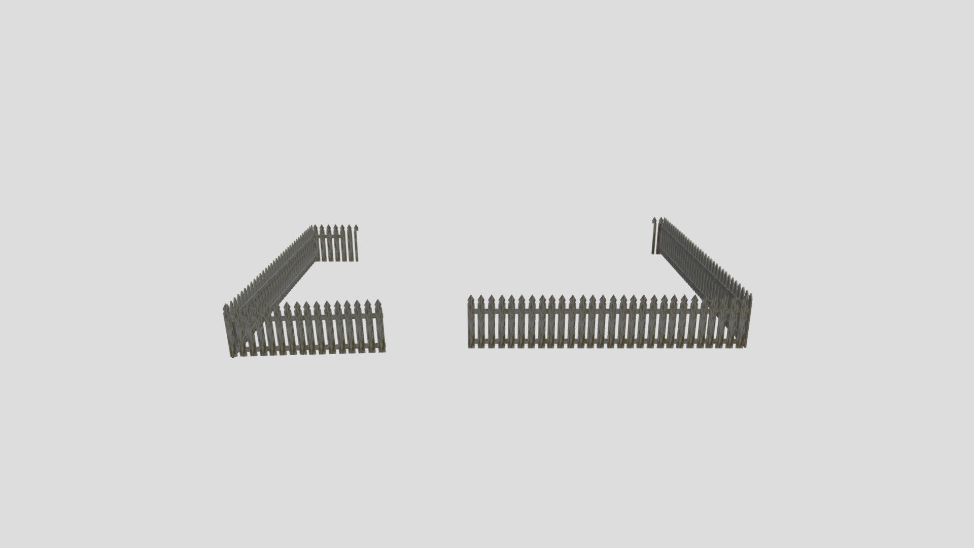 fence for house - Download Free 3D model by Joawnpaard [fe39968 ...