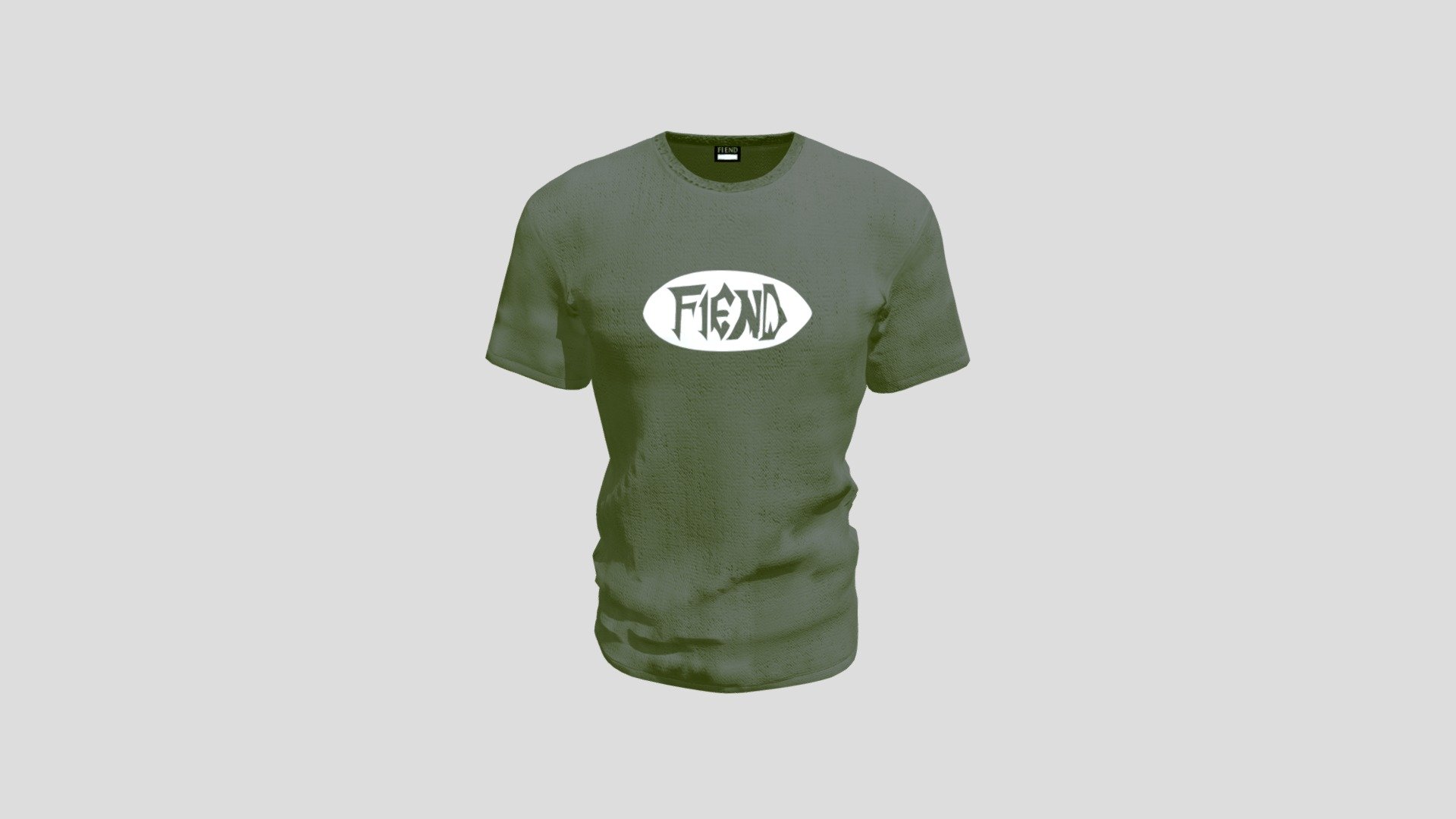 FIEND Wave 1 Military Green Shirt - Download Free 3D model by snxn ...