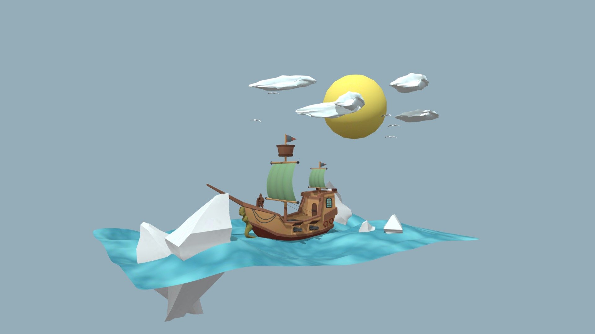 SHIP&SEA - 3D model by Salva.Robles [fe3c084] - Sketchfab