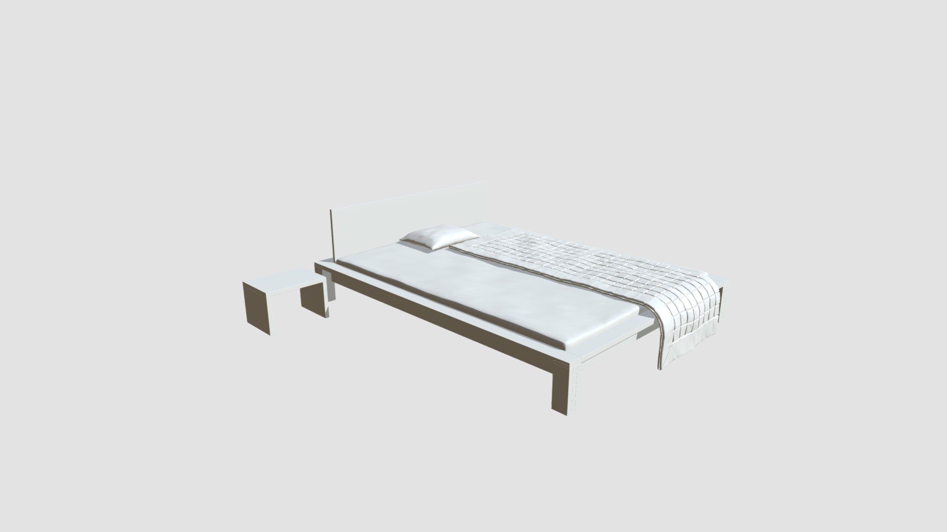 Bed - Buy Royalty Free 3D model by Evermotion [fe3d54d] - Sketchfab Store