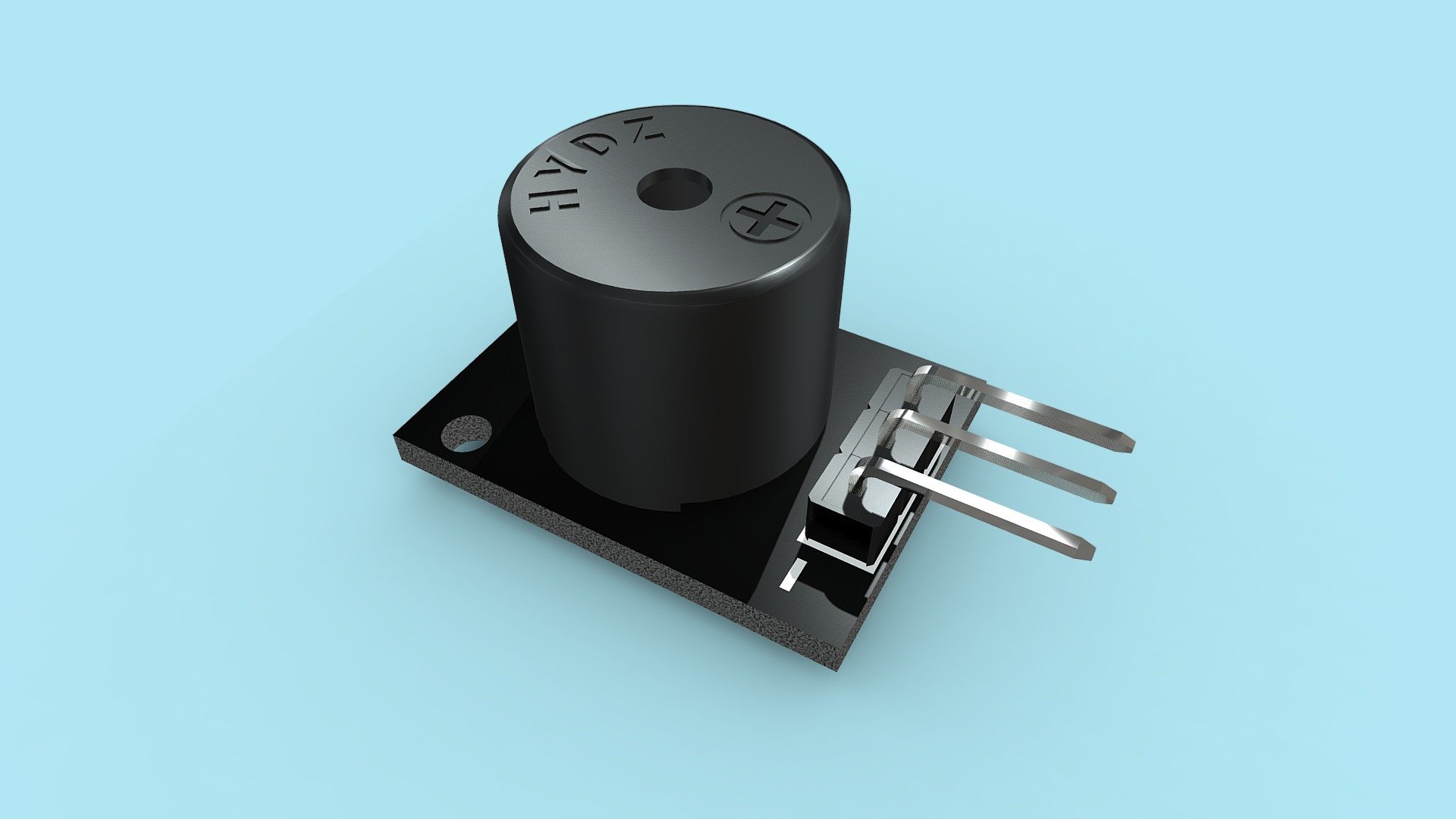 3 Pin Outlet 3.3-5V Passive Alarm Module - Buy Royalty Free 3D model by ...