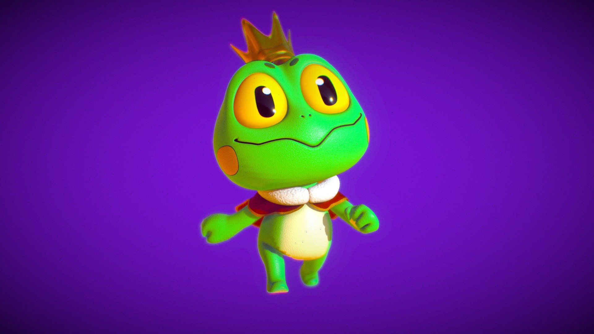 Frog King - 3D model by IgorSan [fe41d0a] - Sketchfab