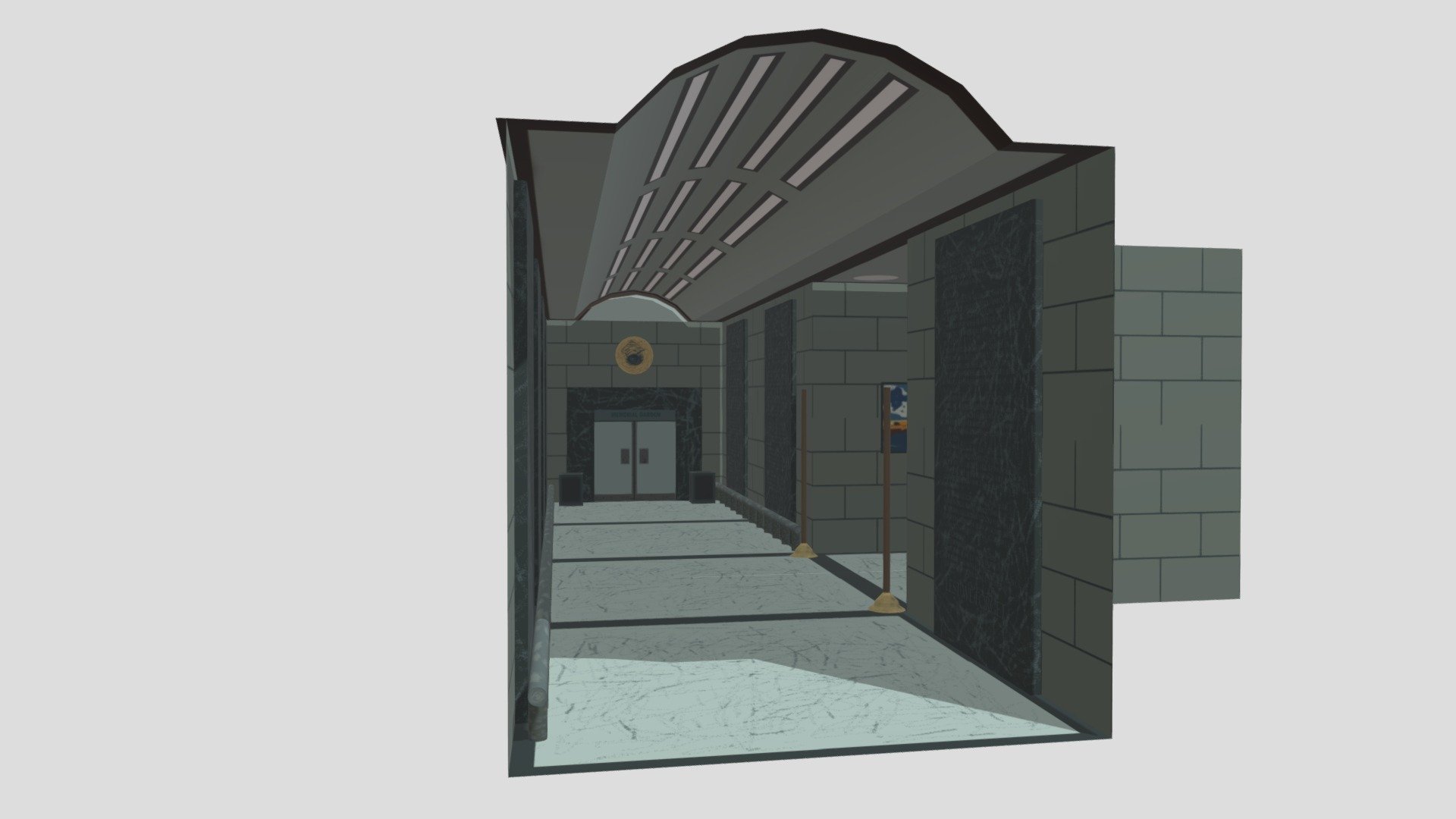 U.S.A Embassy Corridor - 3D model by salwaqedi [fe449df] - Sketchfab