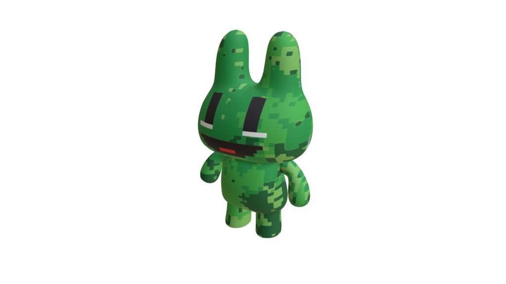 Camo Bunny - 3D model by John Briscella (@aminimal) [fe47c1f] - Sketchfab