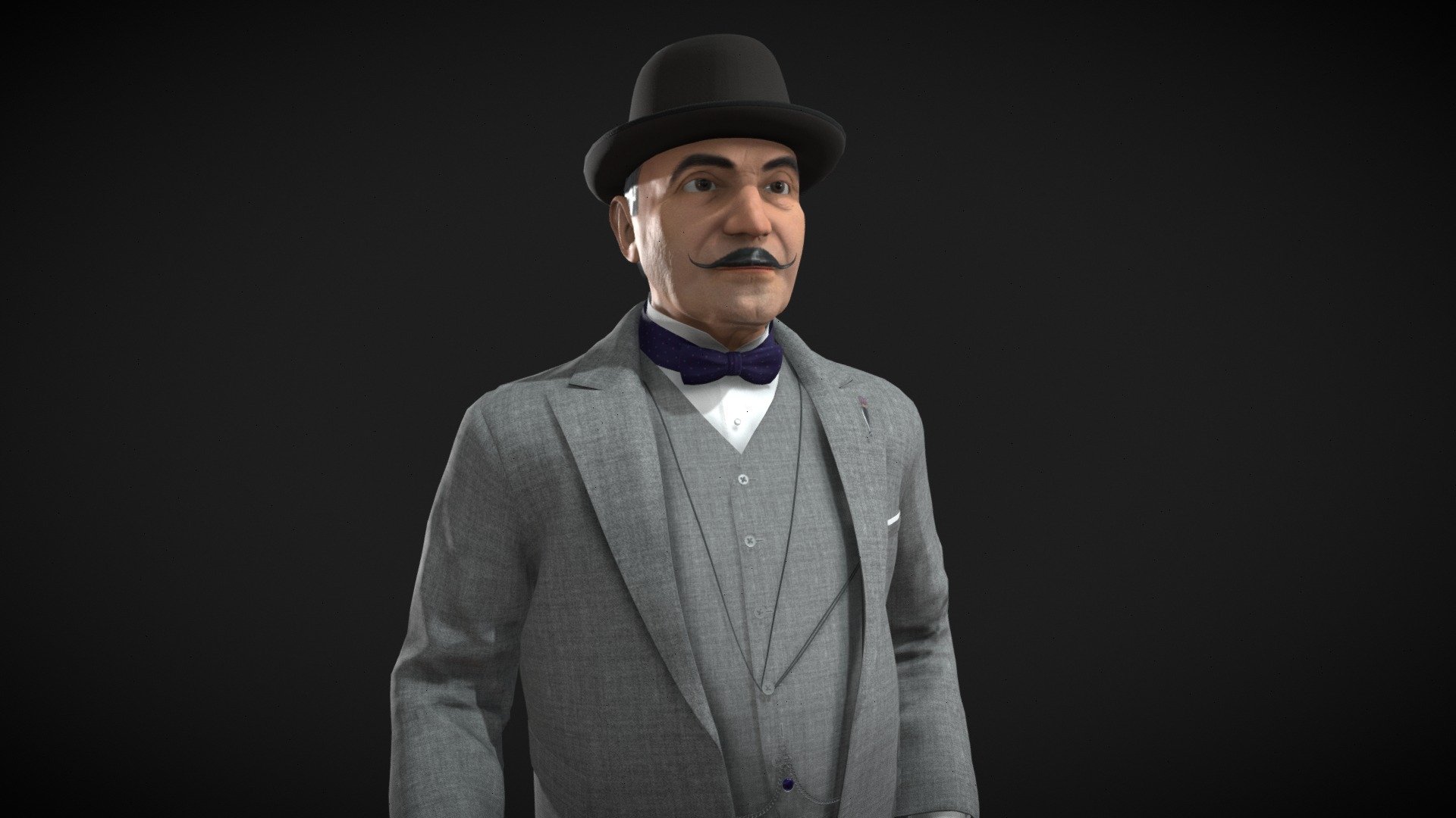 David Suchet as Hercule Poirot - 3D model by Deumart [fe4a042] - Sketchfab
