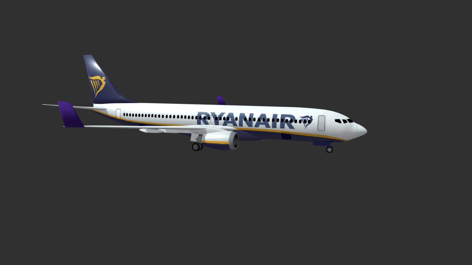 Boeing 737 - 3D model by TrzaskaKatarzyna [fe4d253] - Sketchfab