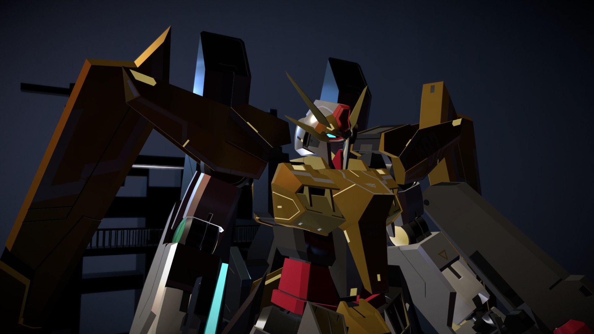 GN-007 GUNDAM ARIOS - 3D model by SmartBoy [fe4e5fe] - Sketchfab