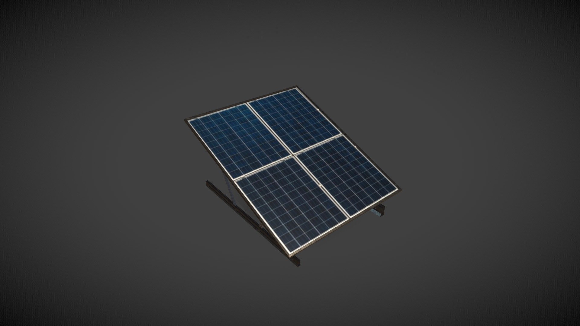 Low Poly Solar Panel - 3D model by Erica (@erica5) [fe519a8] - Sketchfab