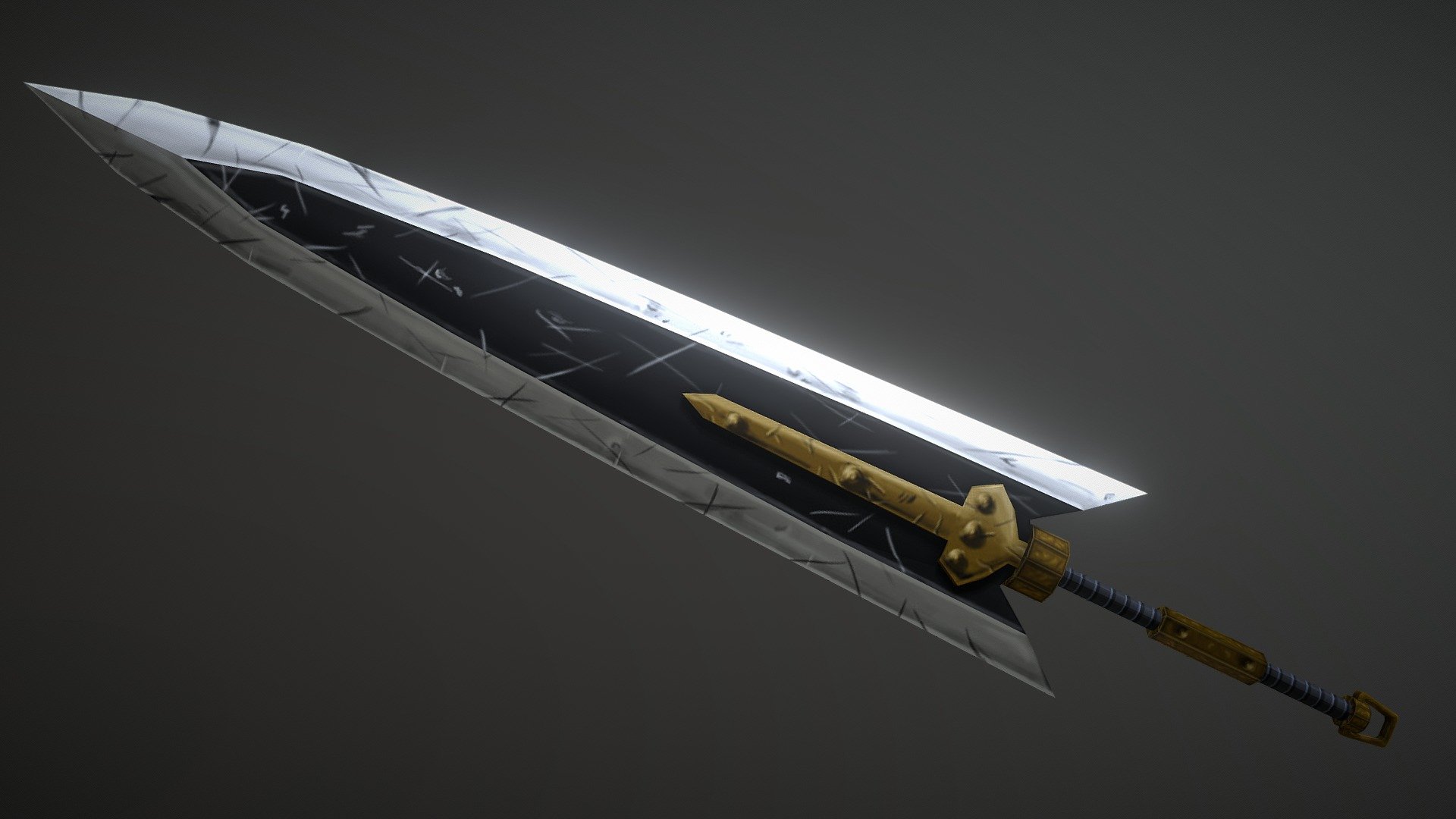 Iron Greatsword - Handpainted - Download Free 3D model by Victor Batata ...