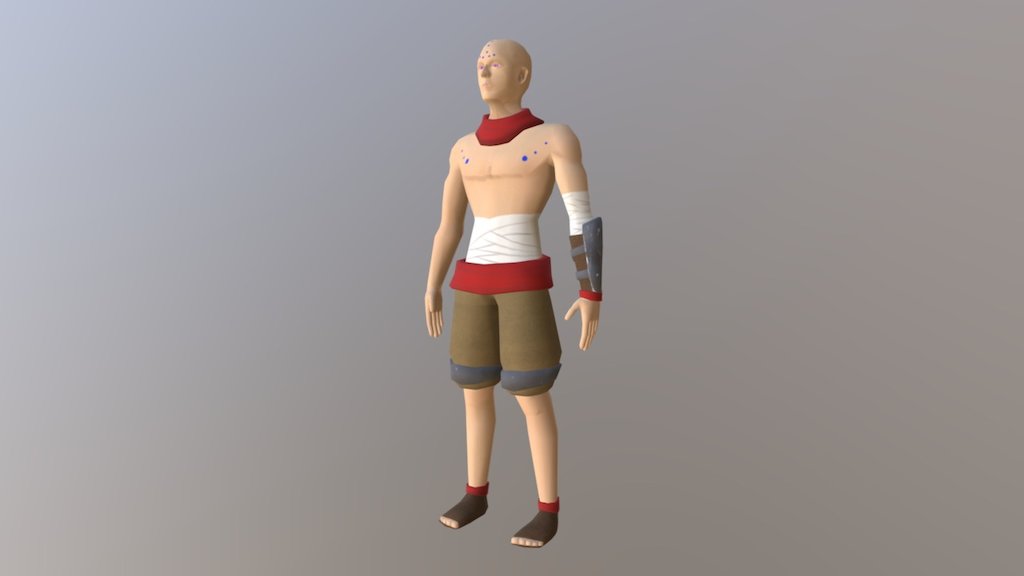 Fighter Character Model - 3D model by Cameron Herbert (@lordsherbert ...