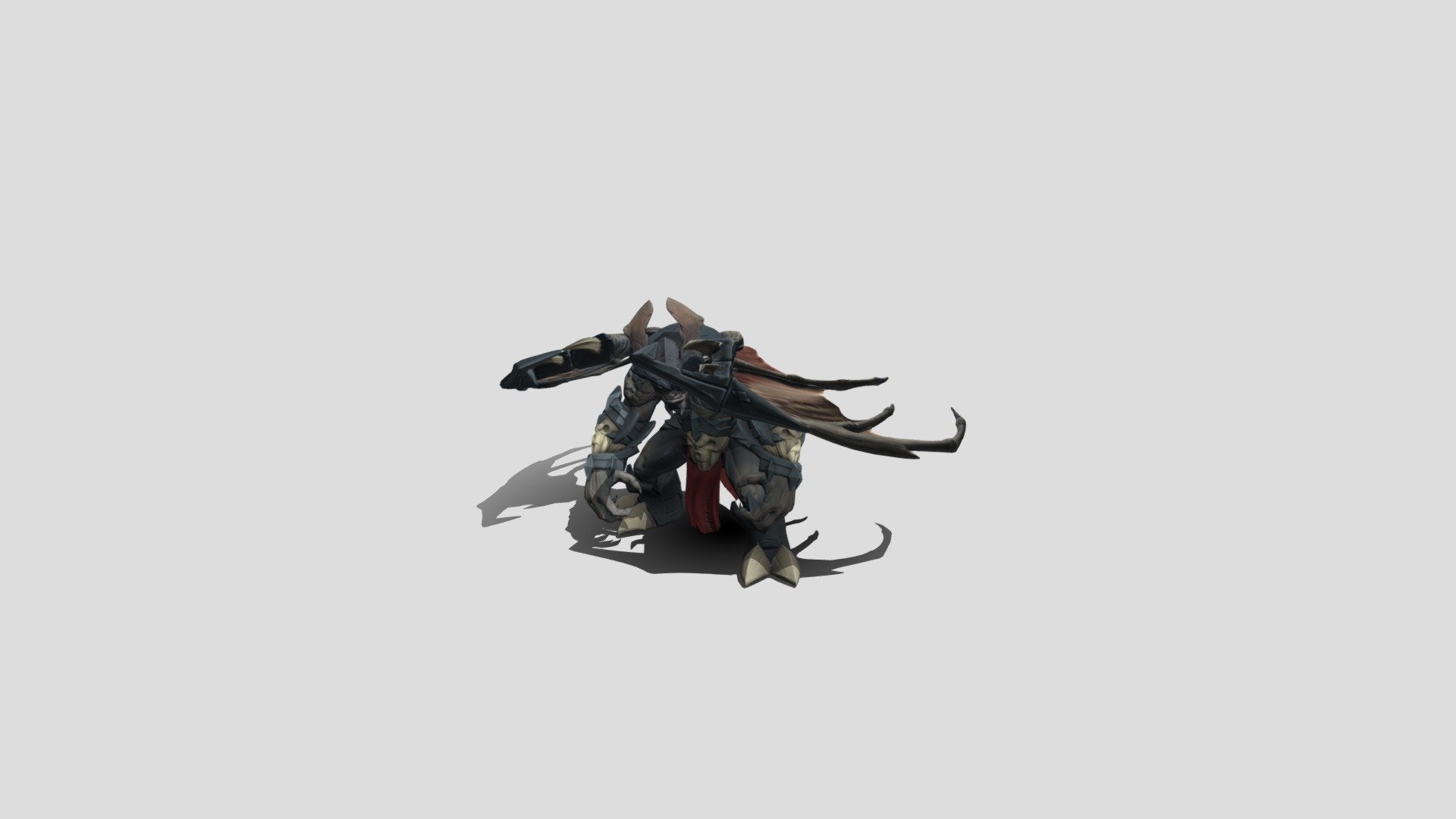 Demon Crouch Idle Animation | Maya - 3D model by axelalvarezart ...